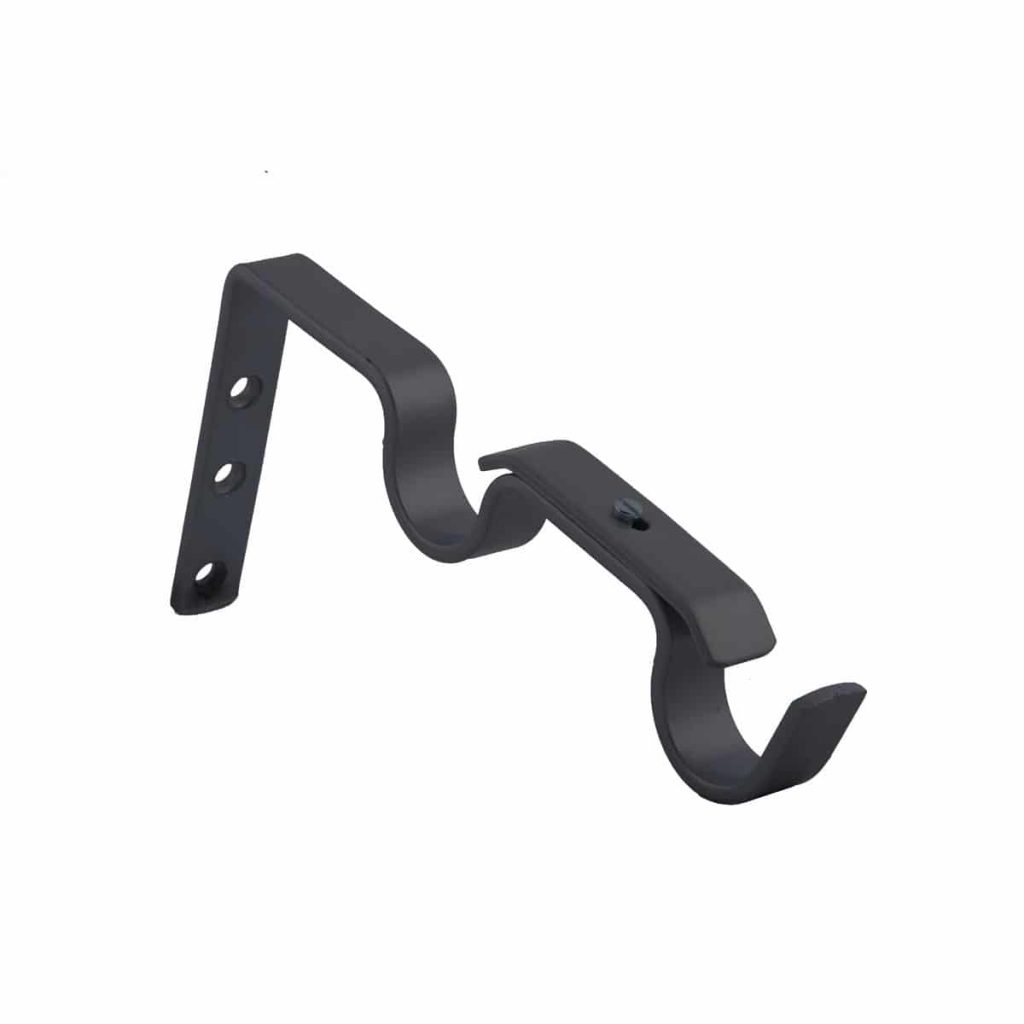 32mm Elements Wall Brackets Double Black | Finishing Touches SA