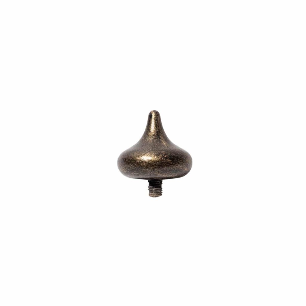 28mm Gypsy Curtain Pole Teardrop Finials - Black | Finishing Touches SA
